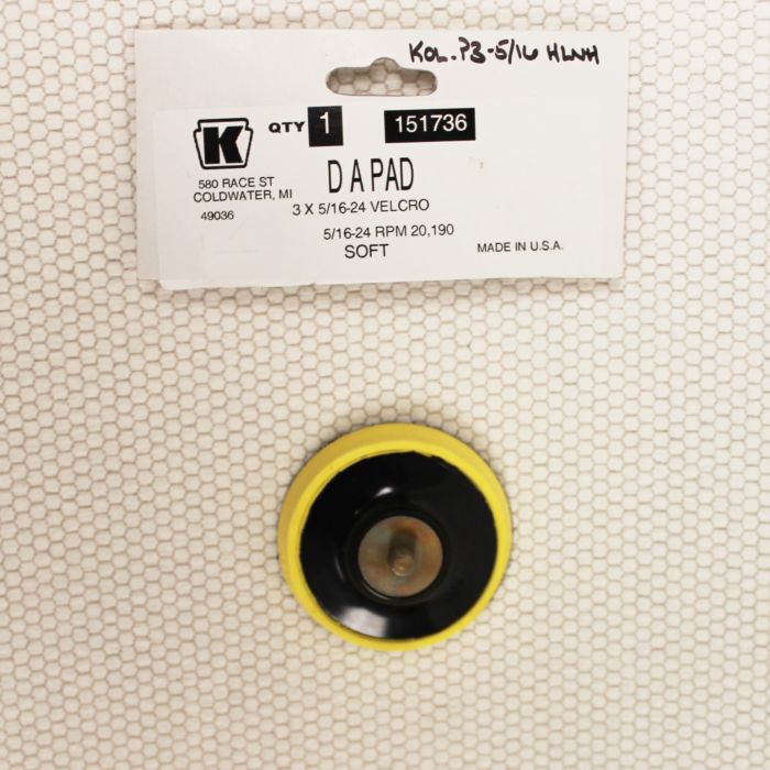 DA Pads for PSA and Hook & Loop